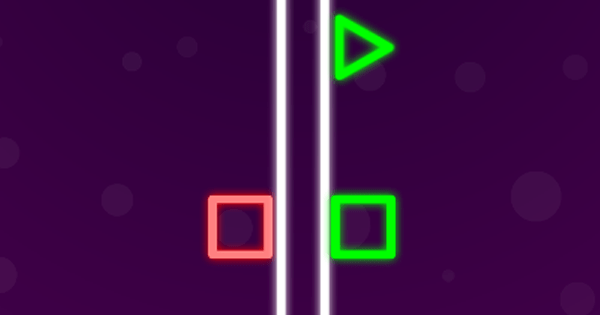 Two Neon Boxes - Sand Tetris